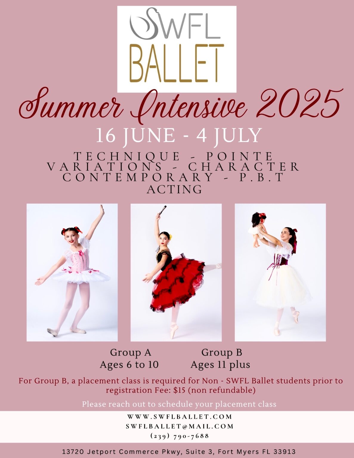 Summer Intensive 2025 – SWFL Ballet